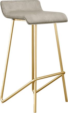 Generic Barhocker mit R&uuml;ckenlehne, gepolstert mit Kunstlederbezug und Fu&szlig;st&uuml;tze, Barhocker f&uuml;r K&uuml;cheninseln, rustikal, 150 kg