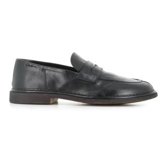 Alexander Hotto Schwarzer Leder Mokassin - - Shoes - Herren - Schwarzk - 45 EU