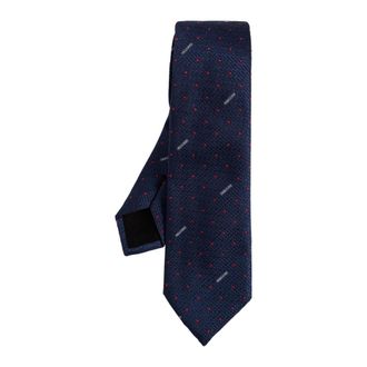 Moschino unisex, Accessoires, Bleu, Taille: ONE Size Cravate en soie