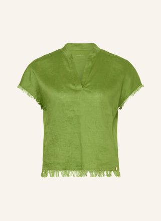 Marc Cain Blusenshirt Im Materialmix gruen