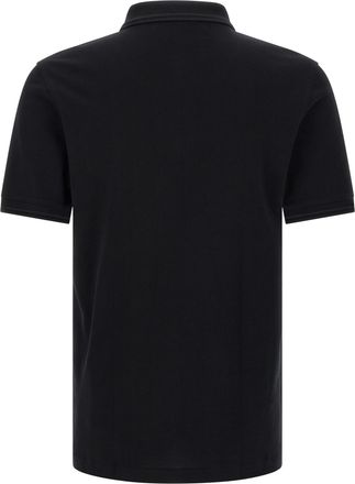 Comme Des Gar&ccedil;ons Embroidered Logo Cotton Piqu&eacute; Polo - Black