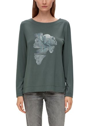 s.Oliver Damen T-Shirt Langarm Green 46