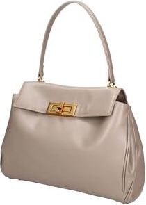 Gave Lux Sac &agrave; bandouli&egrave;re en cuir v&eacute;ritable pour femme Made in Italy 28x19x8 cm GLX222219923FBG, taupe, Taille unique