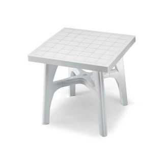 Scab Table en r&eacute;sine Quadromax Blanc 80X 80 1015 Scab