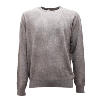 Cashmere Company Italienischer Grauer Pullover - - Knitwear - Herren - Grau - 2XL