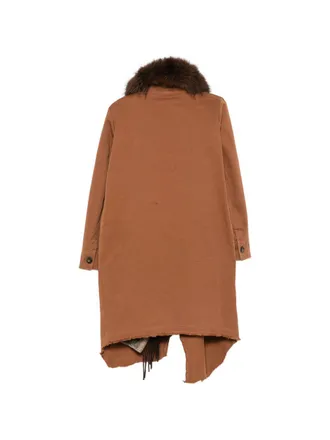 Bazar Deluxe Fur-Collar Coat - Camel