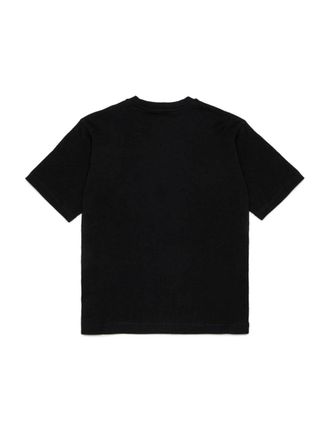 Diesel Logo-Print Cotton T-Shirt - Black