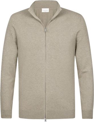 Profuomo Leichte Strickjacke mit Tencel und Seide in
