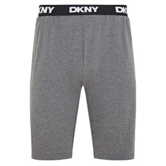 DKNY Herren Mens Lounge Shorts in Charcoal, Designer Loungewear with Branded Waistband 100% Cotton L&auml;ssige Shorts, Charcoal