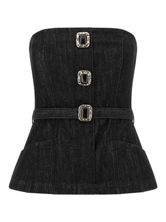 Self Portrait Top - Noir