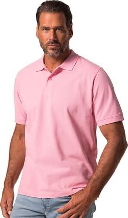 JP1880 Hommes Grandes Tailles L-8XL Jusquau 8XL - Polo en Maille de Coton piqu&eacute;. Patte de Boutonnage et col Chemise, Rose p&acirc;le 3XL 702560509-3XL