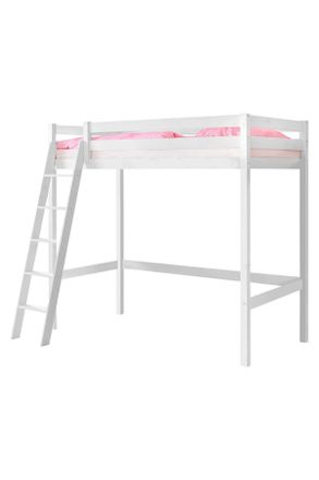 MID.YOU Mid.you Hochbett Ticaa 809933 Matthias 90, Weiß, Holz, Kiefer, massiv, Höhe ca. 16 cm, links montierbar, rechts montierbar, 90x200 cm, nur für Rollros