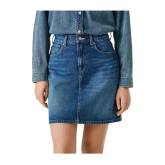 Pepe Jeans London Femme, Jupes, Bleu, Taille: 40 FR Jupe en jean classique