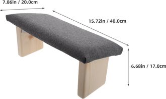 Happyyami Meditationsbank Klappbar aus Massivholz Ergonomischer Yogahocker mit Geneigter Sitzfl&auml;che Faltbarer Gebetshocker f&uuml;r Yoga Meditation und Entspannung T