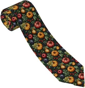 Generic Cravate DAffaires Imprim&eacute; De Citrouilles Color&eacute;es R&eacute;glable Tie Classique Cravates Homme Pour Remise De Dipl&ocirc;me Accessoires F&ecirc;te