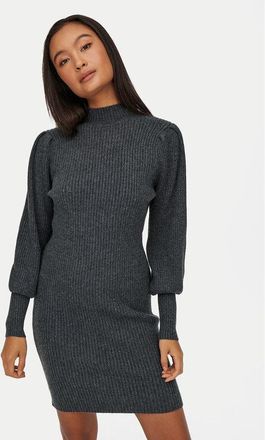 Only Strickkleid Katia 15232502 Grau Comfort Fit