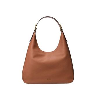 Michael Kors Sac &agrave; main &agrave; uni ajustable &agrave; logo m&eacute;tallique en cuir grain&eacute;