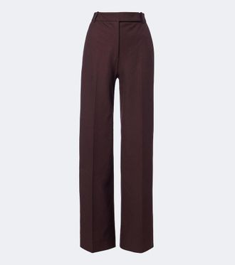 Joseph Pantalon ample Yukio en gabardine