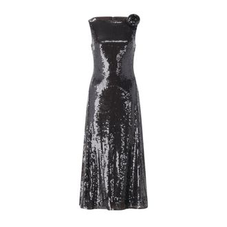 Rotate Pailletten-Midikleid - - Dresses - Damen - Schwarzk - XS