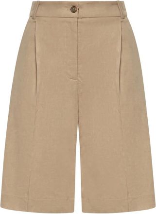 Pinko Pinko, Femme, Shorts, Beige, Taille: 42 FR Long Shorts