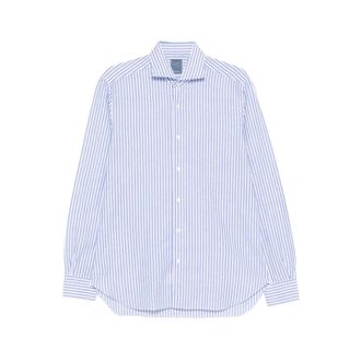 Barba Gestreiftes Hemd - - Shirts - Herren - Blau - M