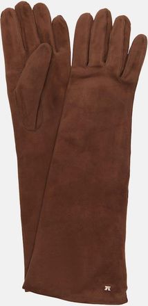 Max Mara Handschuhe Afide aus Veloursleder