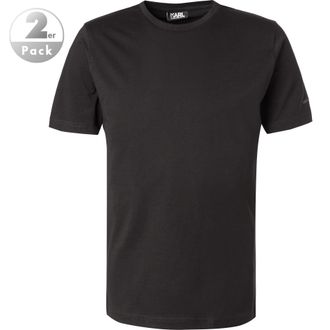Karl Lagerfeld Herren T-Shirts schwarz Baumwolle