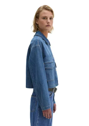 Marc O'Polo Jeansbluse aus Cashmere Touch Denim