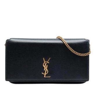 Saint Laurent Pre-owned Cassandre Phone Holder - - Pre-owned - Damen - Schwarzk - ONE SIZE