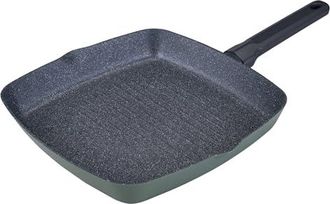 Fackelmann Fackelmann Balance Keramik-Grillpfanne 28 x 28 cm - Recyceltes Aluminium, ergonomischer Griff, keramische Beschichtung, hitzebest&auml;ndig bis 150&deg;C, PFAS