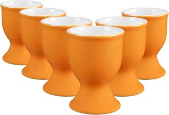 Argon Tableware Farbige Keramik -Eierbecher - 5cm - Pack Von 6 - Gelb