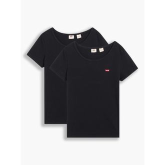 Levi's T-Shirt-Set The Perfect 74856-0006 Schwarz Regular Fit