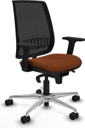 Piqueras y Crespo Atmungsaktiver Alares Stuhl mit 2D-Armlehnen, h&ouml;henverstellbare Lendenwirbelst&uuml;tze, ausgestattet mit 5 Positionen und eingespritztem Schaum. Mit Rolle