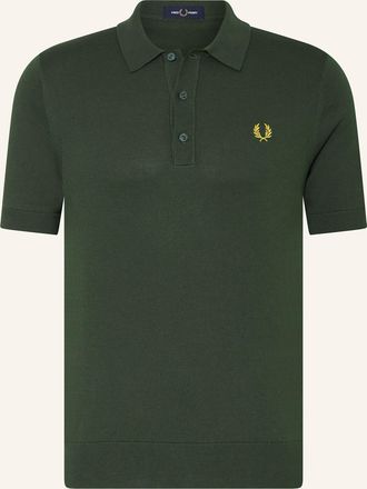 Fred Perry Strick-Poloshirt gruen