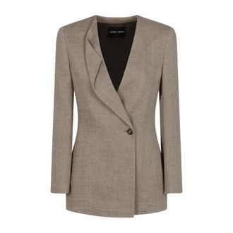 Giorgio Armani Blazer - - Jackets - Damen - Beige - XS