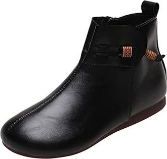 Generic Bottes Noires Hautes Automne Bout Bas Doux Plat Fermeture À Glissière Confortable Couleur Unie Bottes Hautes Sur Le Genou Ouvert Bout, Noir, 40 EU