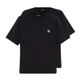 Dsquared2 Femme, Tops, Noir, Taille: 40 FR Lot de deux T-shirts