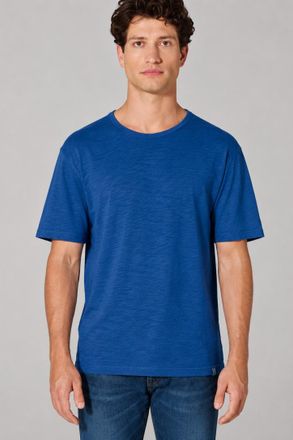 Hempage Hempage Herren vegan T-Shirt Slub Jersey Royalblau