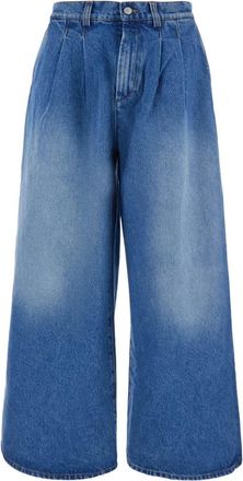 ERL Jean Large Pliss&eacute; - Homme - Jeans - Bleu - Taille: M