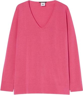 Marina Rinaldi Femme, Tops, Rose, Taille: 42 FR Adato V-neck Knit