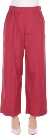 Max Mara Femme, Pantalons, Rouge, Taille: 36 FR Wide Pantalons