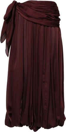 Zimmermann Femme, Pantalons, Rouge, Taille: 34 FR Luna Draped Harem Pant