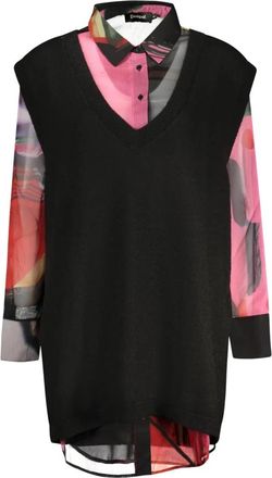 Desigual Vest Mamen Lacroix - - Knitwear - Damen - Schwarzk - XS