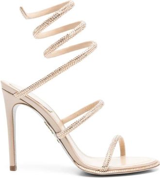 Rene Caovilla Femme, Chaussures, Beige, Taille: 37 1/2 EU Cleo Sandal