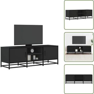 vidaXL Vidaxl - TV-Schrank Schwarz 120x35x41 cm Holzwerkstoff und Metall - TV-Schrank - TV-Schr&auml;nke - TV-M&ouml;bel - TV-St&auml;nder