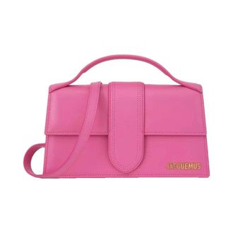 Jacquemus Femme, Sacs, Rose, Taille: ONE Size Sac bandouli&egrave;re en cuir rose