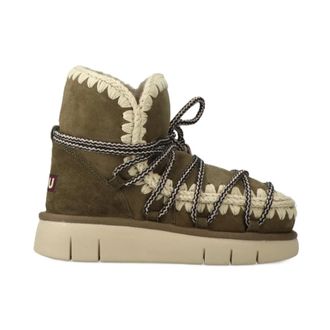 Mou Bounce Boot Suede Scoubiedoo L - - Shoes - Damen - Gr&uuml;n - 38 EU