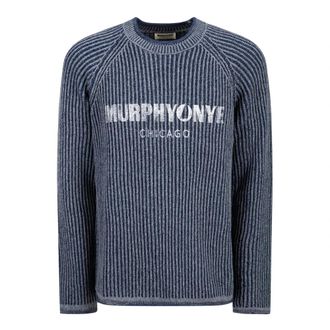 Murphy & Nye Round-Neck Strickwaren - - Knitwear - Herren - Blau - XL
