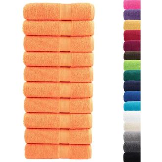 vidaXL Premium-Duschtücher solund 10 Stk. Orange 70x140 cm 600 g/m² Vidaxl
