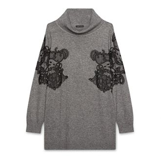 Fiorella Rubino Damen, Strickwaren, Grau, SGr&ouml;&szlig;e